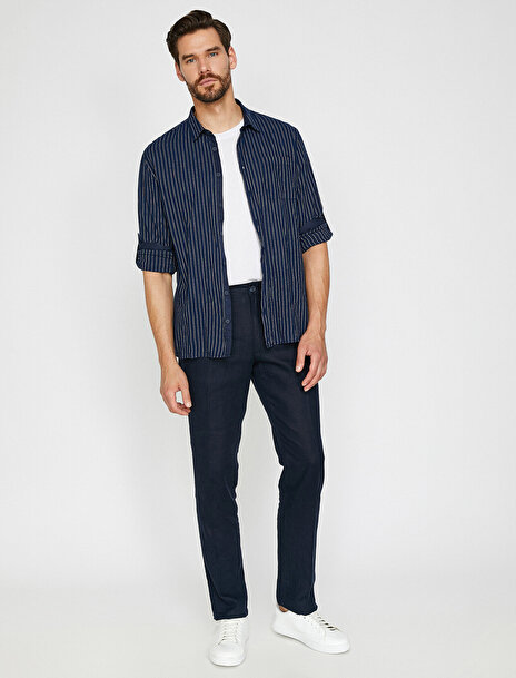 Koton Erkek Keten Pantolon