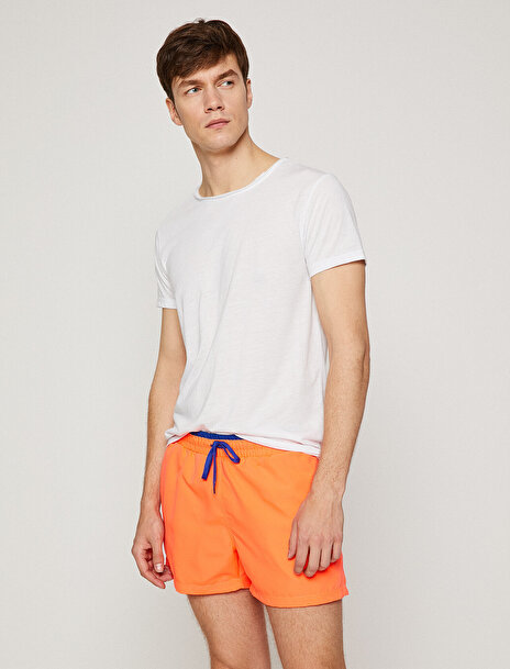 Koton Erkek Beli Bağlamalı Deniz Şortu