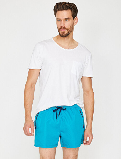 Koton Erkek Beli Bağlamalı Deniz Şortu