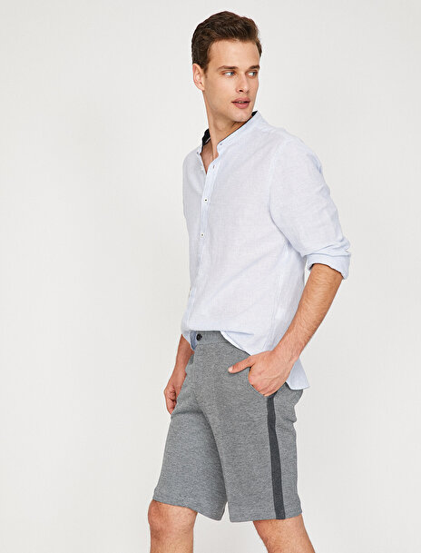 Koton Erkek Şeritli Şort Koton Erkek Şeritli Şort