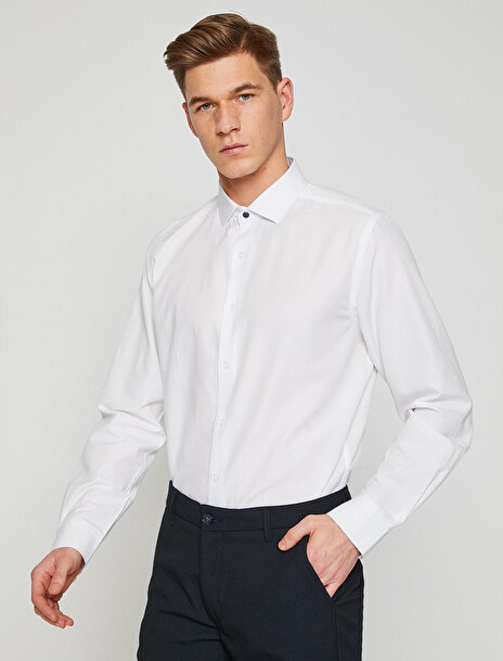 Koton Erkek Normal Kesim Gömlek Koton Erkek Normal Kesim Gömlek