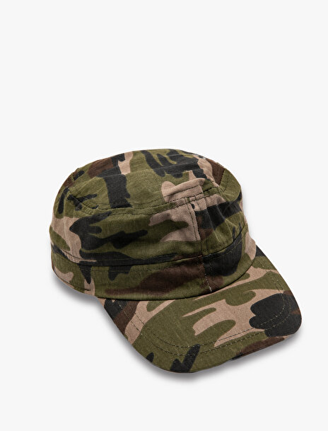 Koton Erkek Çocuk Kamuflaj Desenli Şapka Koton Erkek Çocuk Kamuflaj Desenli Şapka