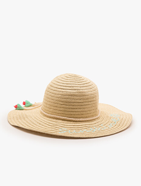 Koton Kız Çocuk İşlemeli Şapka