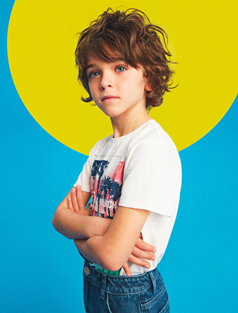 Koton Erkek Çocuk Yazılı Baskılı T-Shirt