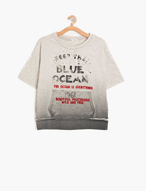 Koton Erkek Çocuk Yazılı Baskılı T-Shirt