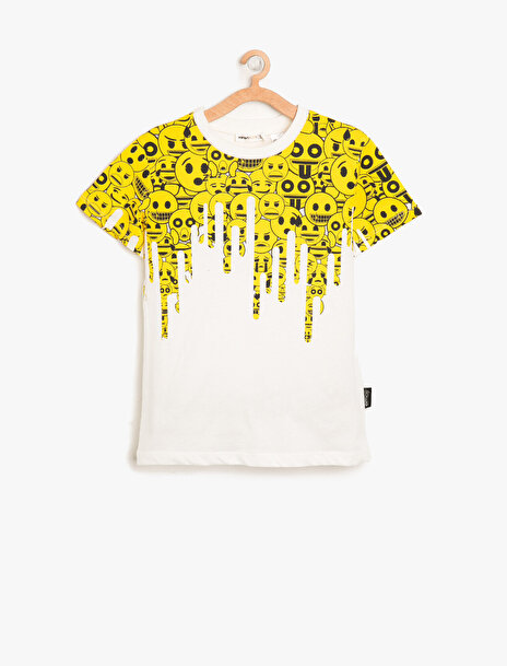 Koton Erkek Çocuk Emoji Baskılı T-Shirt