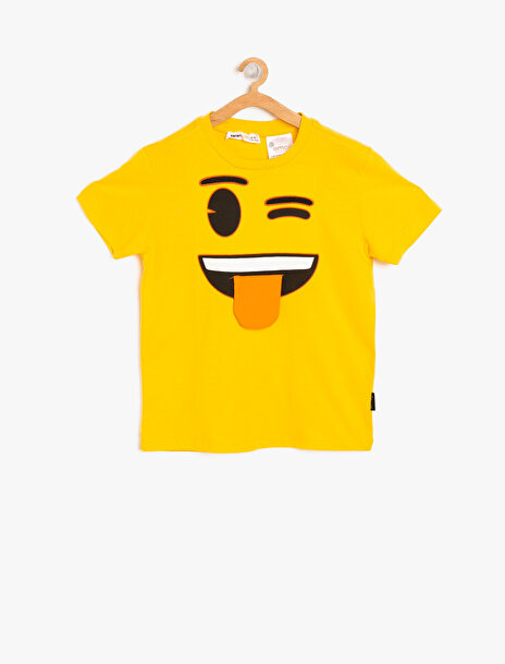 Koton Erkek Çocuk Emoji Lisanslı Baskılı T-Shirt Koton Erkek Çocuk Emoji Lisanslı Baskılı T-Shirt