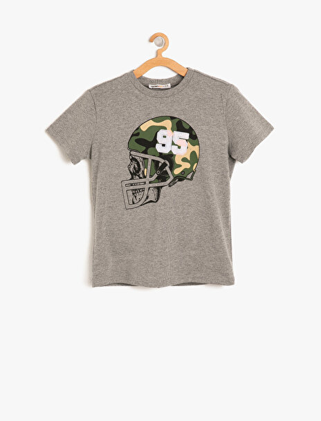 Koton Erkek Çocuk Aplike Detaylı T-Shirt