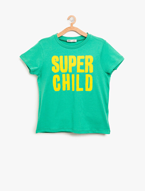 Koton Erkek Çocuk Yazılı Baskılı T-Shirt