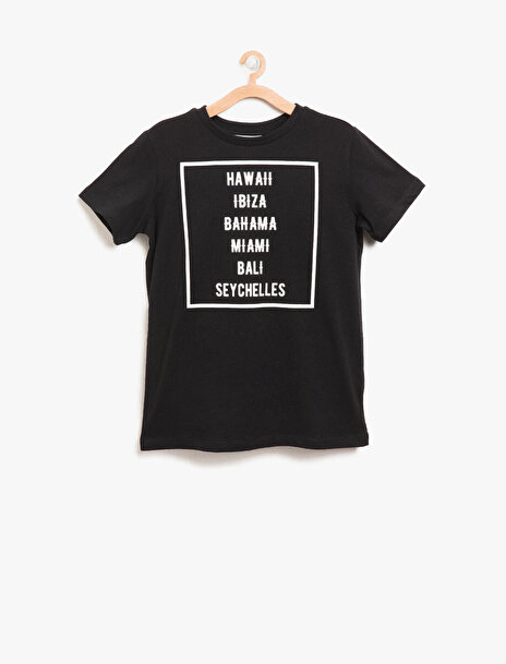 Koton Erkek Çocuk Yazılı Baskılı T-Shirt