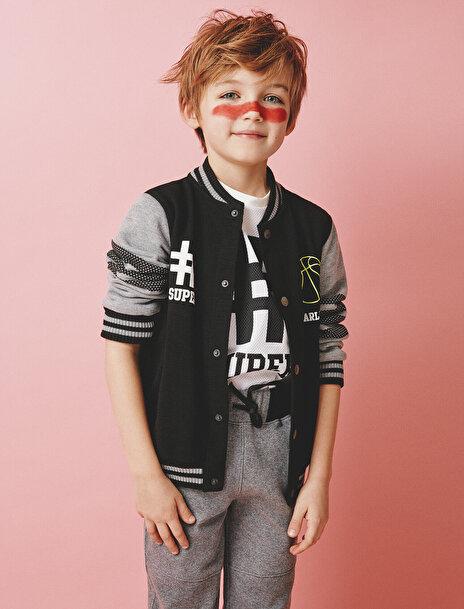 Koton Erkek Çocuk Kolej Yaka Sweatshirt