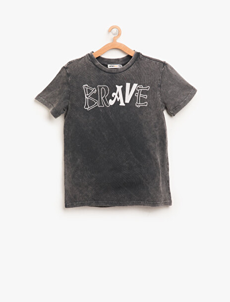 Koton Erkek Çocuk Yazılı Baskılı T-Shirt