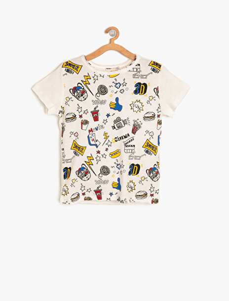 Koton Erkek Çocuk Yazılı Baskılı T-Shirt