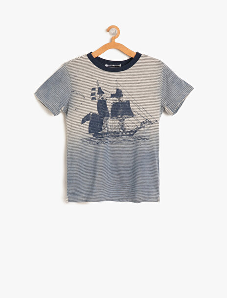 Koton Erkek Çocuk Desenli T-Shirt