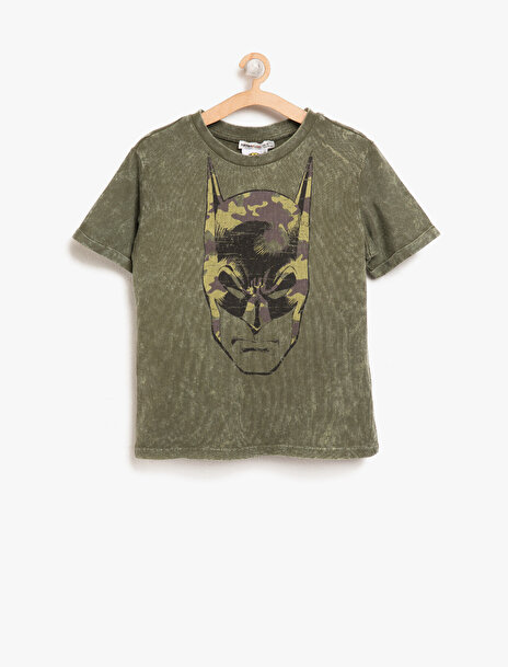 Koton Erkek Çocuk Batman Lisanlı Baskılı T-Shirt