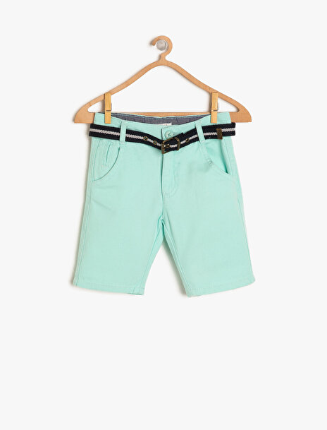 Koton Erkek Çocuk Kemer Detaylı Şort