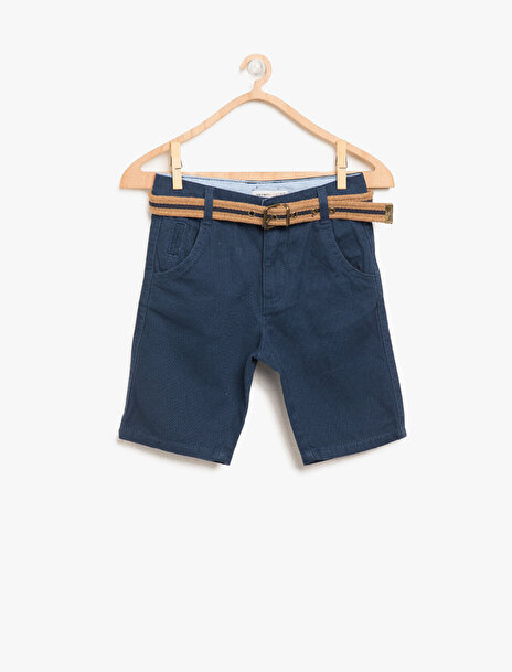 Koton Erkek Çocuk Kemer Detaylı Şort