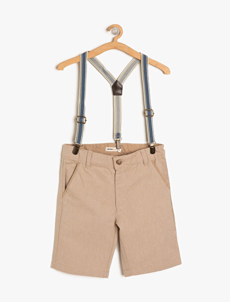 Koton Erkek Çocuk Kemer Detaylı Şort