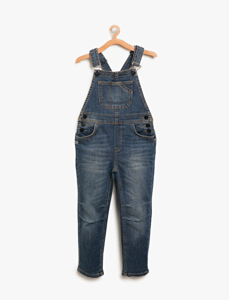 Koton Erkek Çocuk Düğme Detaylı Jean Tulum Koton Erkek Çocuk Düğme Detaylı Jean Tulum