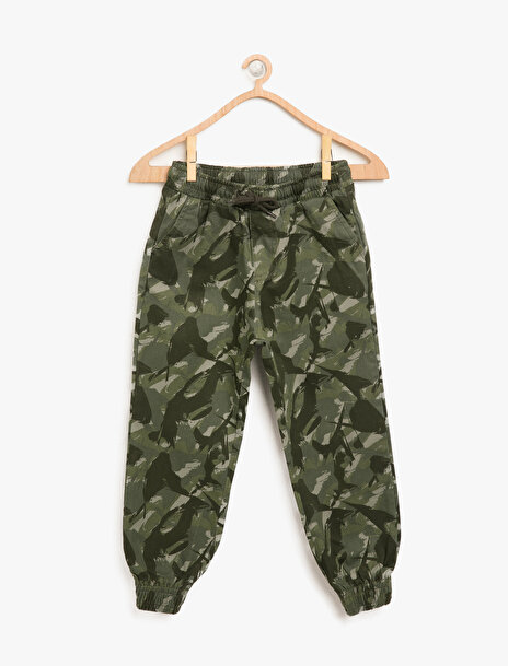 Koton Erkek Çocuk Kamuflaj Detaylı Pantolon