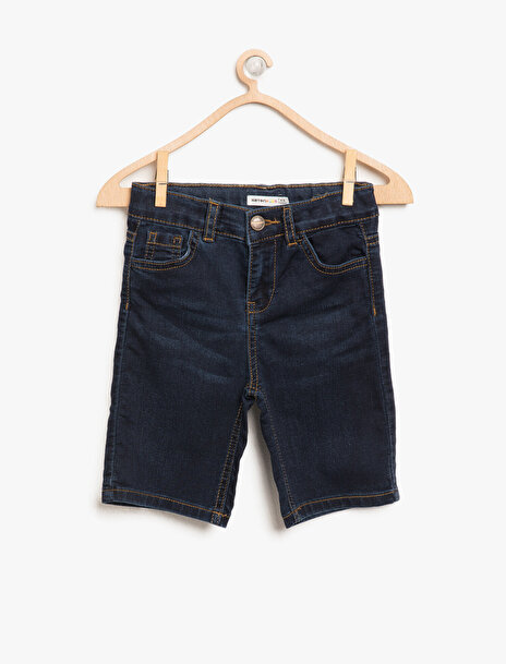 Koton Erkek Çocuk Normal Bel Jean Şort