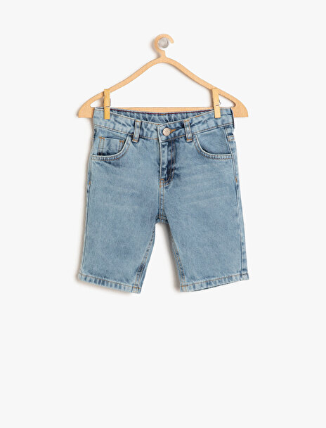 Koton Erkek Çocuk Cep Detaylı Jean Şort