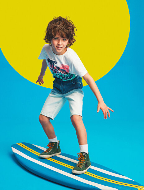 Koton Erkek Çocuk Cep Detaylı Jean Şort