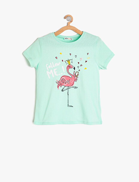 Koton Kız Çocuk Baskılı T-Shirt
