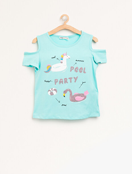 Koton Kız Çocuk Yazılı Baskılı T-Shirt