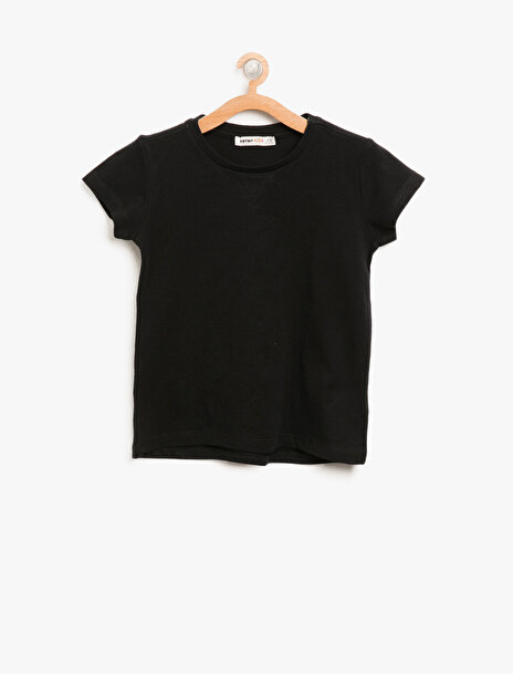 Koton Kız Çocuk Bisiklet Yaka T-Shirt