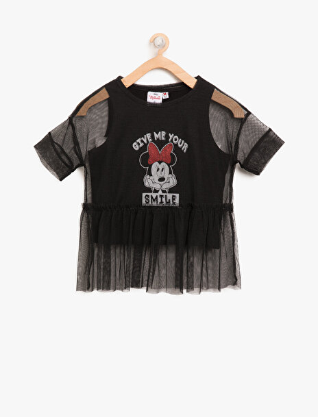 Koton Kız Çocuk Minnie By Koton T-Shirt