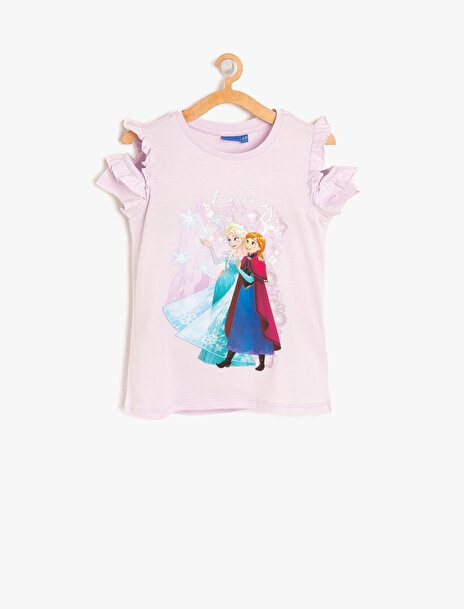Koton Kız Çocuk Frozen Baskılı T-Shirt