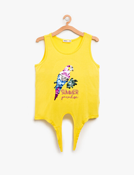 Koton Kız Çocuk Pul İşlemeli Atlet