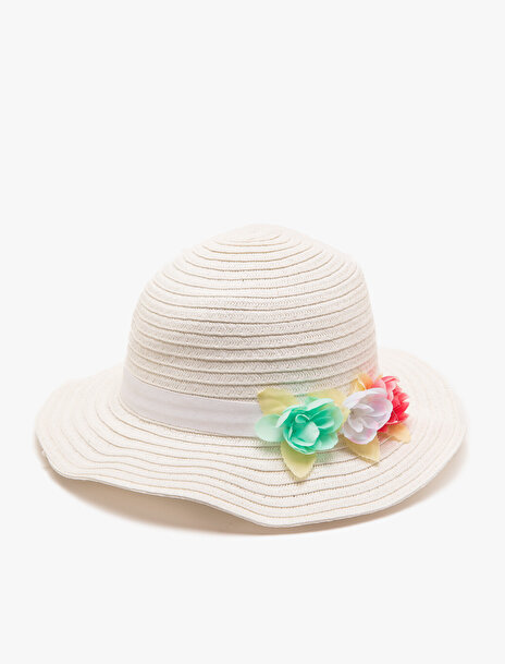 Koton Kız Çocuk Çiçekli Şapka