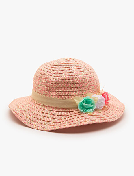 Koton Kız Çocuk Çiçekli Şapka