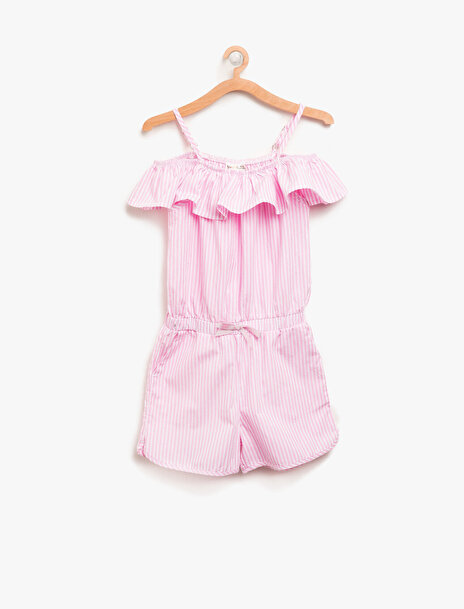 Koton Kız Çocuk Çizgili Tulum