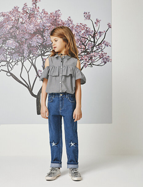 Koton Kız Çocuk Omuz Açık Gömlek