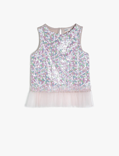 Koton Kız Çocuk Pul Detaylı T-Shirt