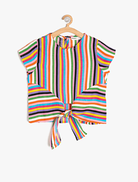 Koton Kız Çocuk Renk Bloklu Bluz