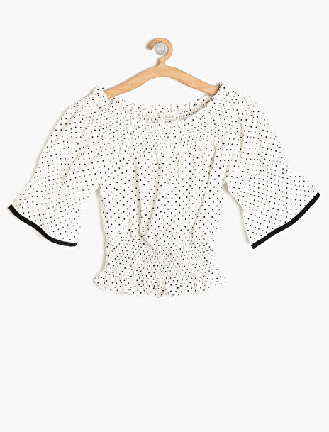 Koton Kız Çocuk Puantiyeli Bluz