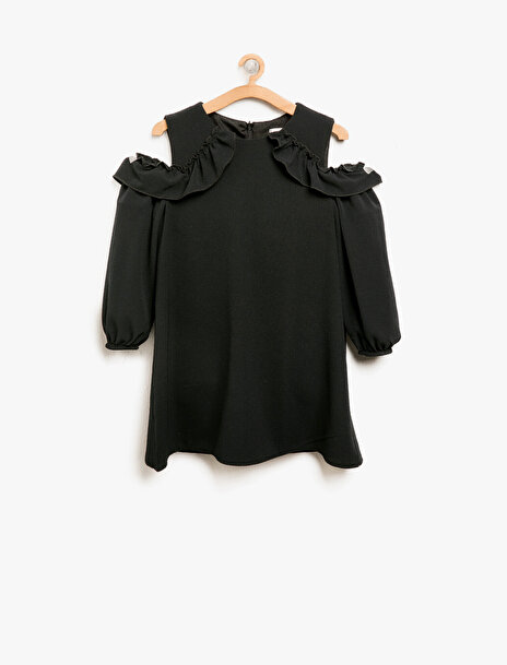 Koton Kız Çocuk Omzu Açık Elbise