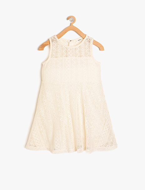 Koton Kız Çocuk Dantel Detaylı Elbise