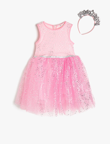 Koton Kız Çocuk Yıldız Detaylı Kostüm Elbise