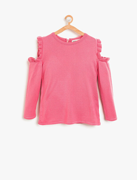 Koton Kız Çocuk Omzu Açık Kazak