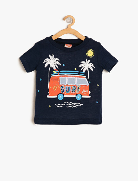 Koton Erkek Çocuk Aplikeli T-Shirt