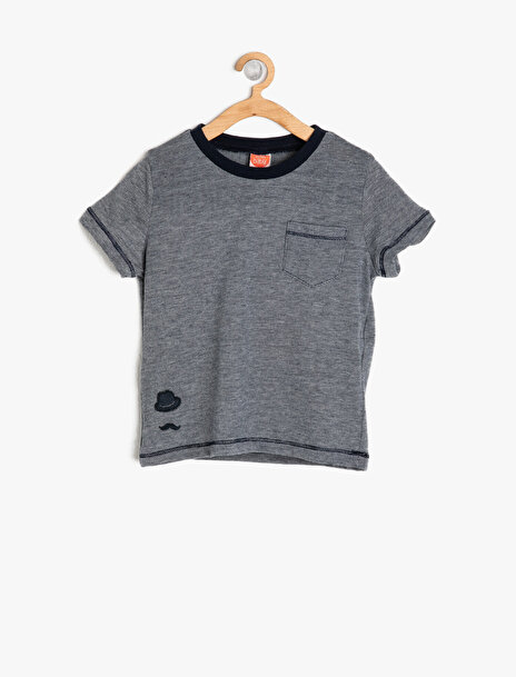 Koton Erkek Çocuk Aplike Detaylı T-Shirt
