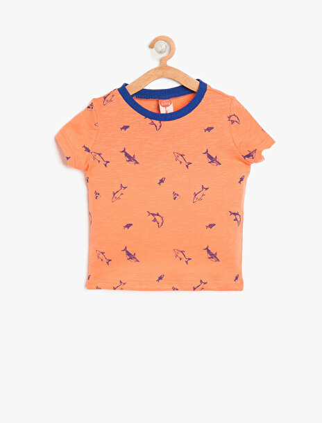 Koton Erkek Çocuk Desenli T-Shirt