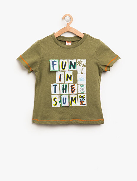 Koton Erkek Çocuk Yazılı Baskılı T-Shirt