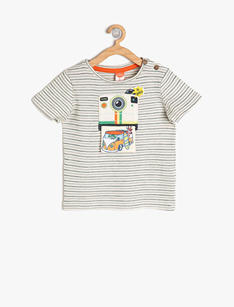 Koton Erkek Çocuk Aplikeli T-Shirt