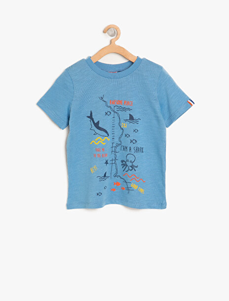 Koton Erkek Çocuk Yazılı Baskılı T-Shirt